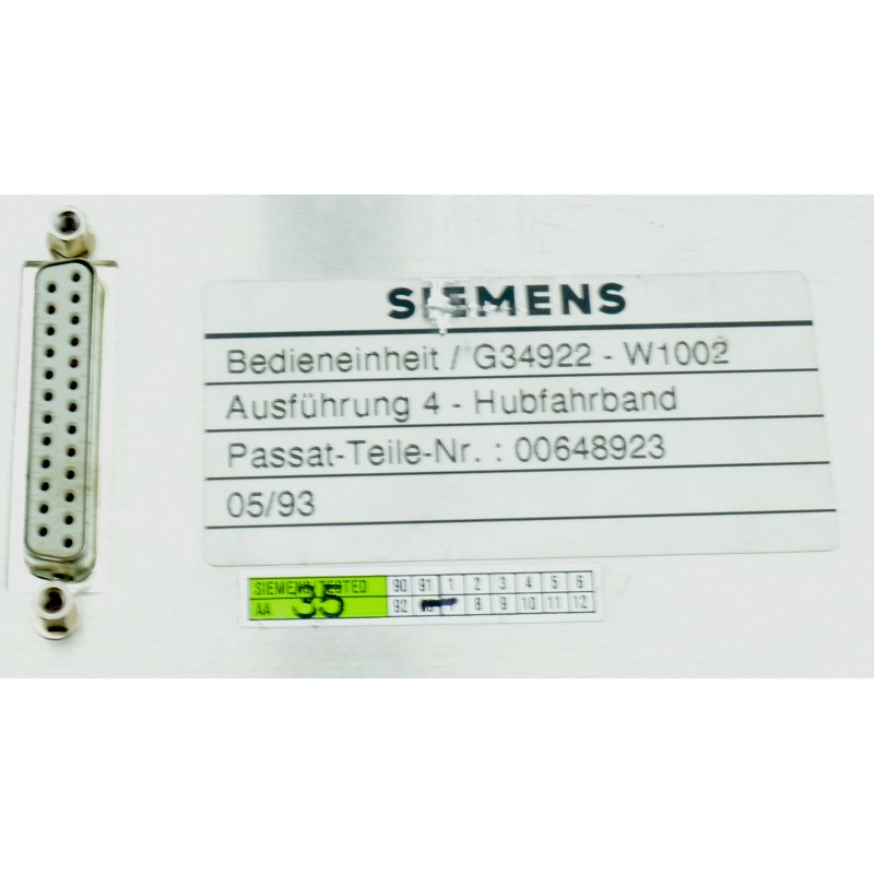 Siemens G34922-W1002 HMI Hfb. Passat